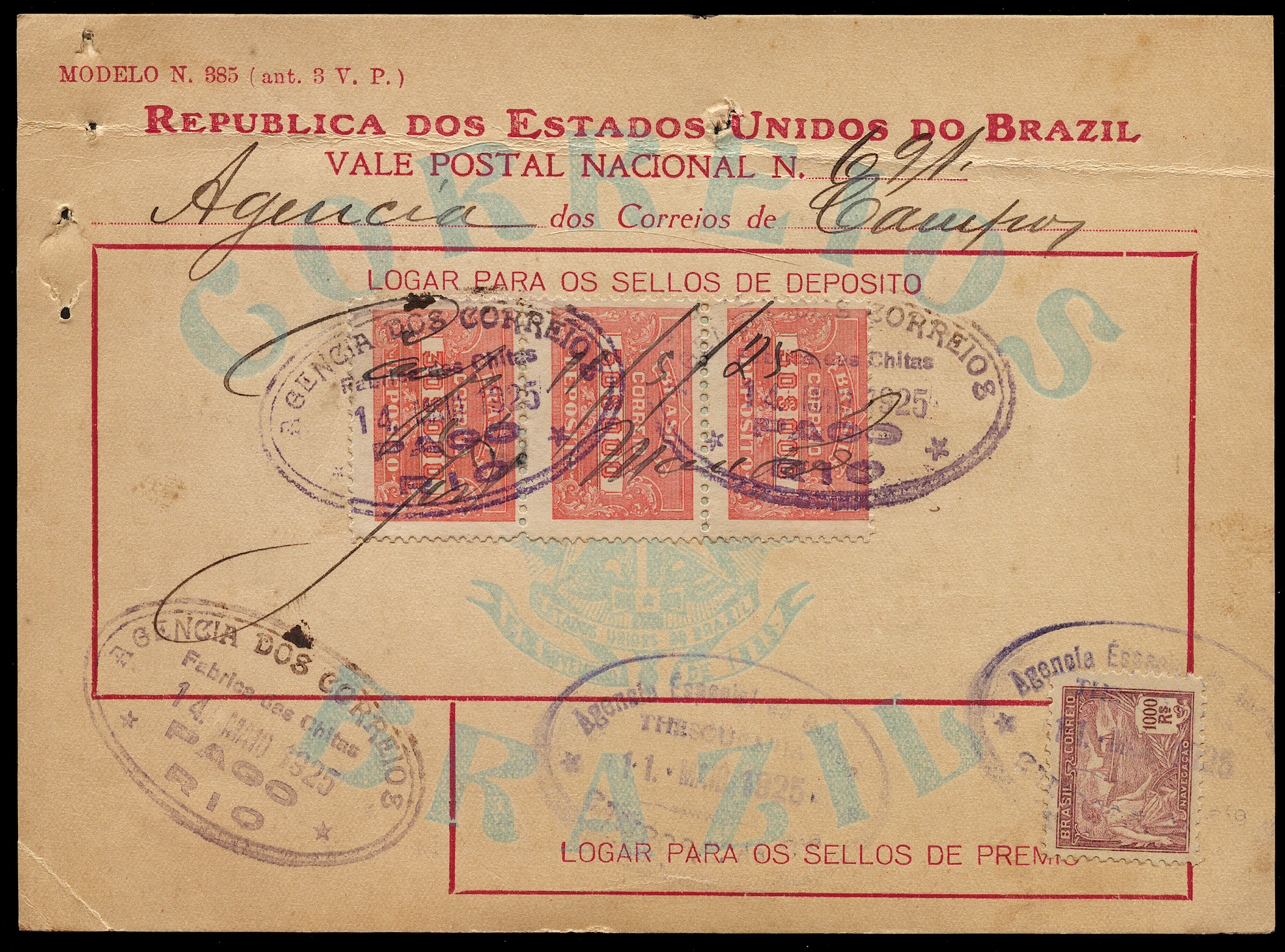 Brazil Postal Money Order Cards? - Stamp Community Forum